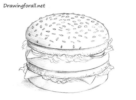 How To Draw A Hamburger