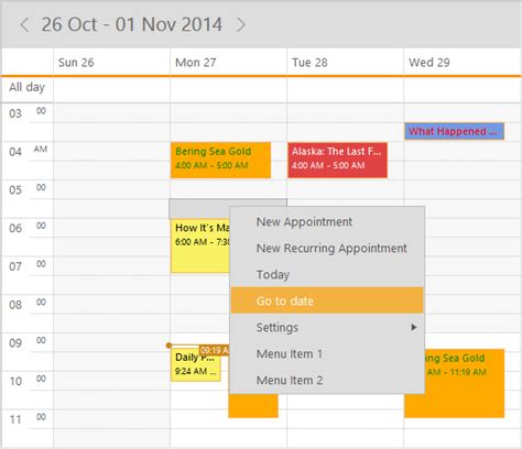 Scheduler Control For ASP NET Core JQuery Syncfusion