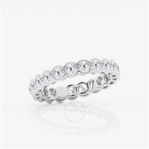 Brilliant Diamond 2 Cttw Round Cut Lab Grown Diamond Half Bezel