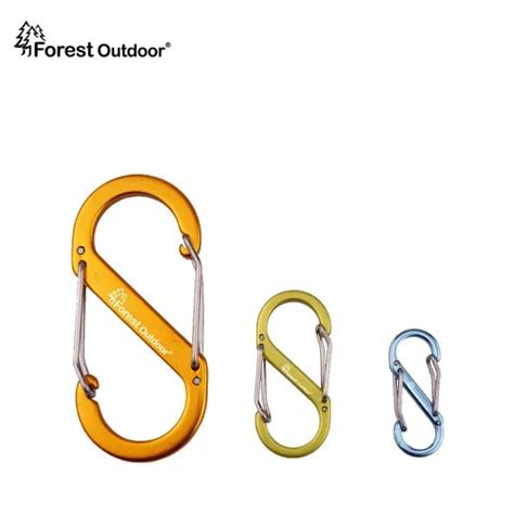 S號m號l號【愛上露營】forest Outdoor 多功能s掛勾 鋁合金 8字扣 S扣 D扣 登山 露營 蝦皮購物