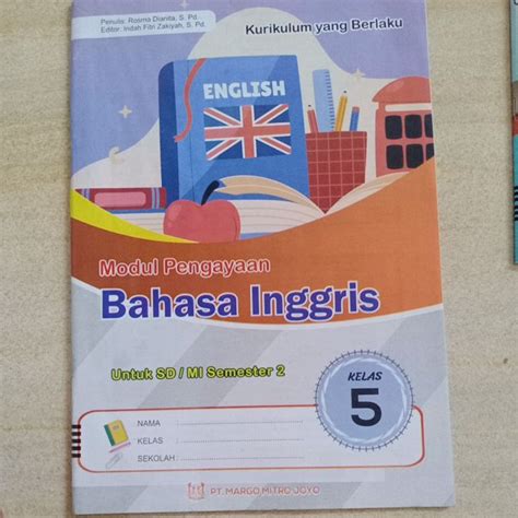 Jual Lks Bahasa Inggris Semester 2 Kurikulum Merdeka Kumer Sd Mi Kelas 1 2 3 4 5 6 Lks Medali Sd