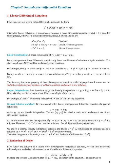 Pdf Chapter2 Second Order Differential Equationsolgar L2 Sod Pdf · 1 Chapter2 Second Order