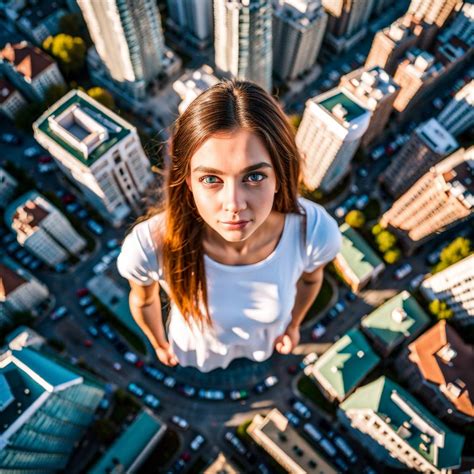 Giantess Girl In A Tiny City By Dengts On Deviantart