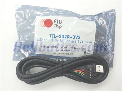 FTDI Chip TTL 232R 3V3 USB To TTL Serial Cable 3 3V 1 8m EBay