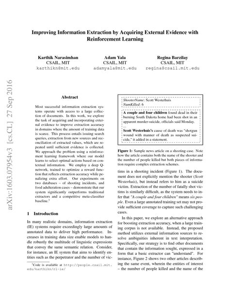 Improving Information Extraction By Acquiring External Evidence With