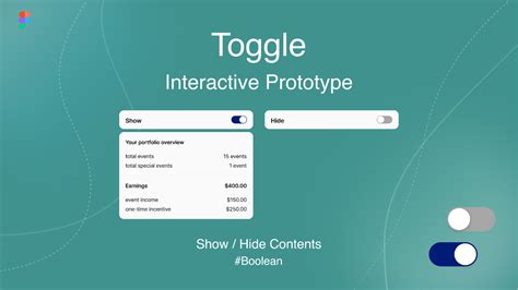 Toggle Interactive Prototype Figma