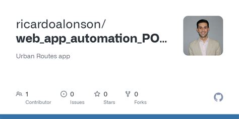Github Ricardoalonsonwebappautomationpomurbanroutes Urban Routes App