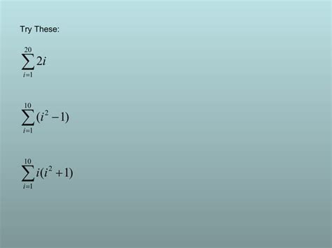 1 29 08 Sigma Notation Ppt