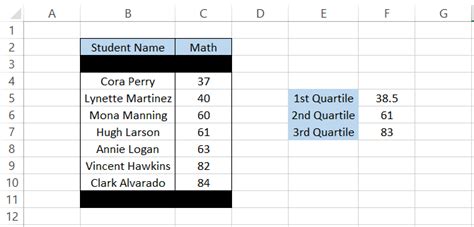 QUARTILE EXC Function Formula Example How To Use Wall Street Oasis