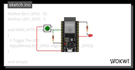 External Interrupt Handling Skill 2 Wokwi Esp32 Stm32 Arduino