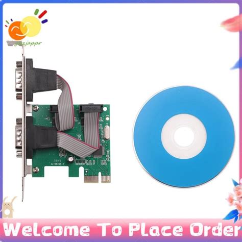 PCI E PCI Express Dual Serial DB RS Ports Controller Adapter Card Greengkzjappr Shopee