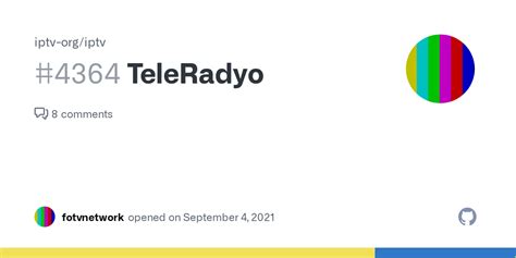 Teleradyo · Issue 4364 · Iptv Orgiptv · Github