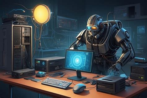 Premium Photo Computer Troubleshooting Concept Illustration