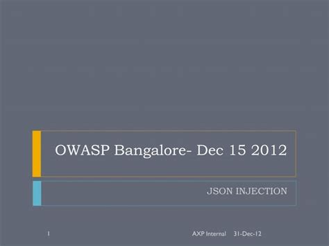 Json Injection Pdf