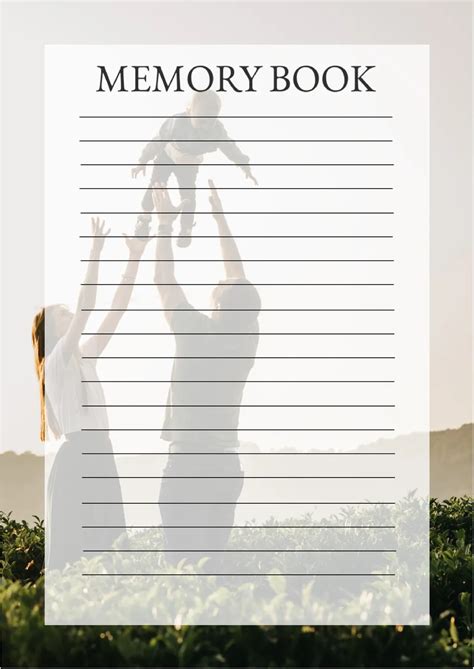 Free Memory Book Template For Google Docs