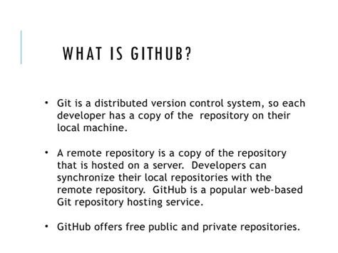 Understanding Github And Version Control Systempptx
