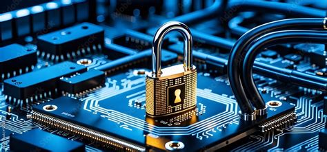 Cybersecurity Service Concept Of Motherboard And Safety Authentication Network Or Ai Regulation