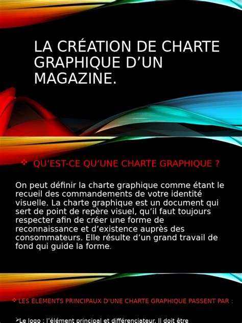 Création De La Charte Graphique Magazine Pdf Marque Logos