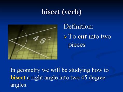 Root Words Sect Cut Separate Bisect Verb Definition