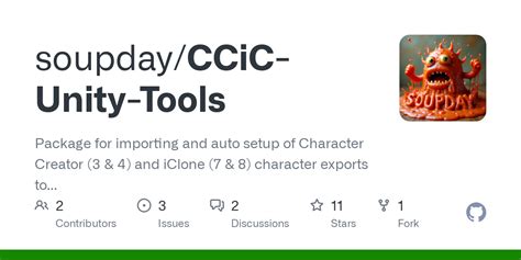 github soupday ccic unity tools package for importing and auto setup