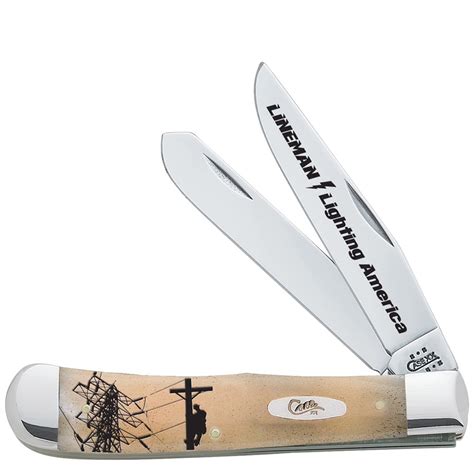 Wr Case Xx Usa Made Pocket Knife 91445 Lineman Smooth Natural Bone