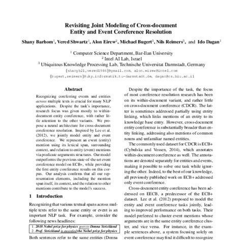 Revisiting Joint Modeling Of Cross Document Entity And Event