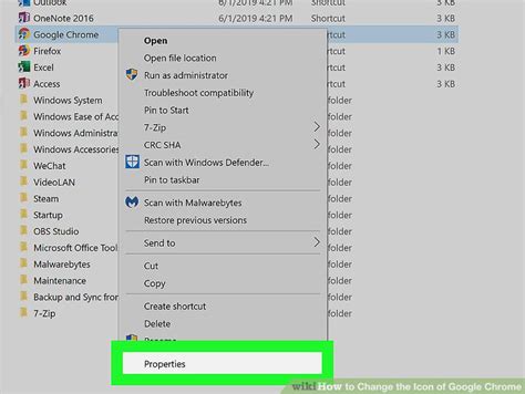 How To Change The Icon Of Google Chrome With Pictures WikiHow