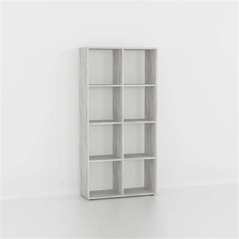 Стеллаж полка для книг и игрушек на 8 ячеек G0010 Бетон продажа цена в Белой Церкви книжные