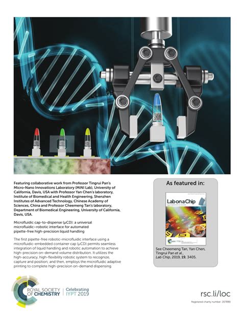 Pdf Microfluidic Cap To Dispense μcd A Universal Microfluidic