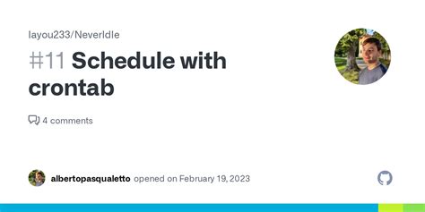schedule with crontab · issue 11 · layou233 neveridle · github