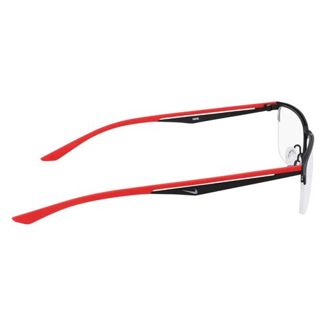 Nike 4313 006 Satin Black University Red Eyeglasses Man