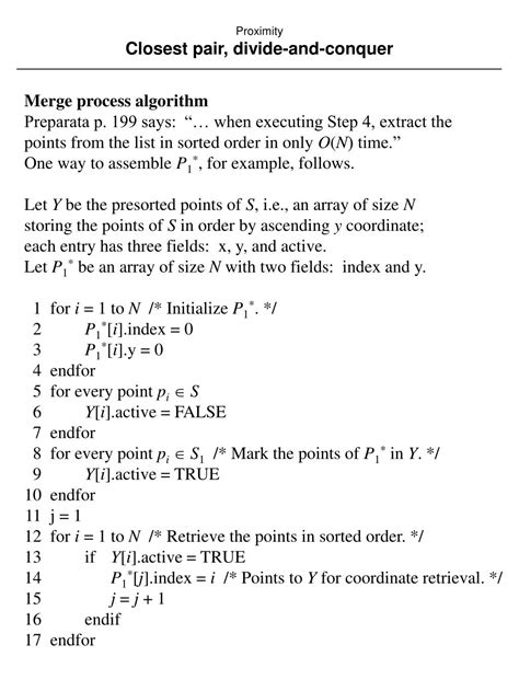 Ppt Proximity Closest Pair Divide And Conquer Powerpoint