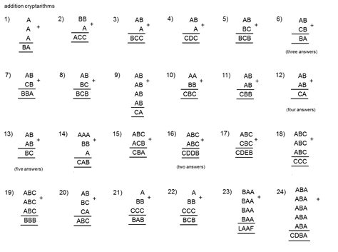 Median Don Steward Mathematics Teaching Cryptarithms
