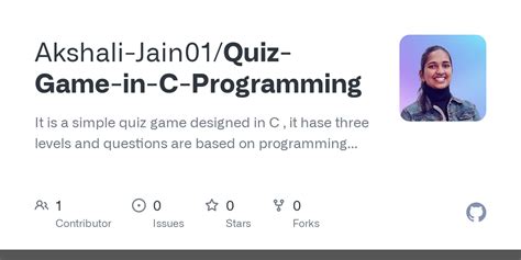 github akshali jain01 quiz game in c programming it is a simple quiz
