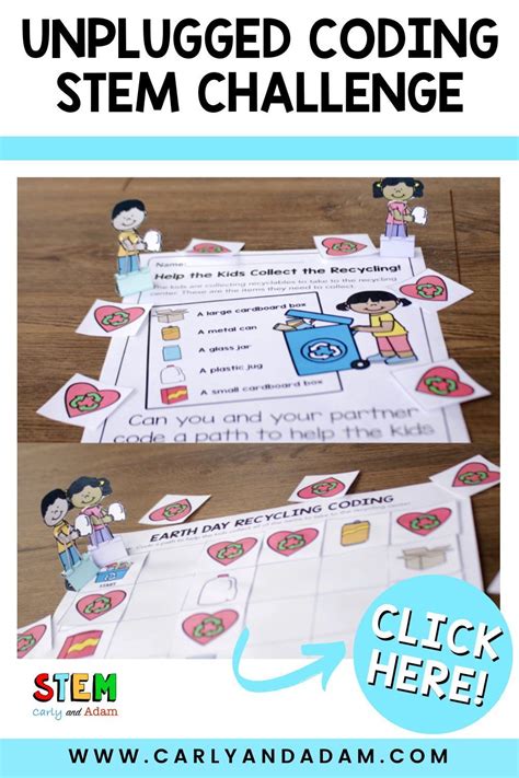 Earth Day Recycling Unplugged Coding Activity