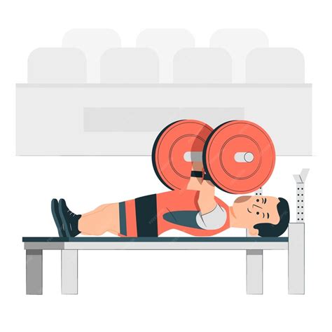 패럴림픽 파워리프팅 컨셉 일러스트 무료 벡터