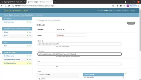 Django Authentication With Github Code Underscored