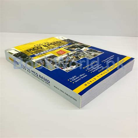 Css Mcq Based Preliminary Test Mpt Screening Test Bookworldpk