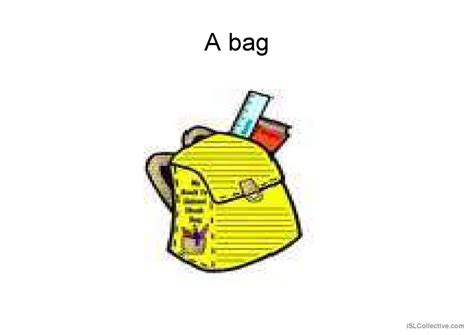 Classroom Objects English Esl Powerpoints