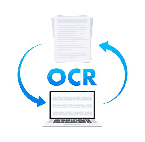 Premium Vector Ocr Optical Character Recognition Document Scan