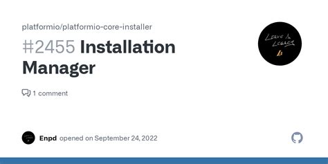 Installation Manager · Issue 2455 · Platformio Platformio Core Installer · Github