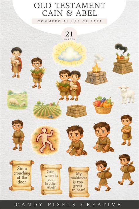 Cain And Abel Clipart Old Testament Bible Character Clip Art Biblical
