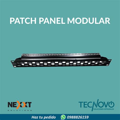 Patch Panel Nexxt Modular Para Montaje En Rack 24p Tecnovo Soluciones Integrales