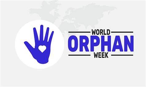 세계 고아 주간은 3월입니다 이 휴일 테마 디자인은 배경 배너 인사말 카드 텍스트 비문이 있는 포스터 및 소셜 미디어 게시물에