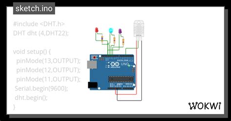 Mengukur Kelembapan Dan Suhu Ruangan Wokwi Esp32 Stm32 Arduino Simulator