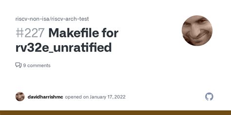 Makefile For Rv E Unratified Issue Riscv Non Isa Riscv Arch Test GitHub