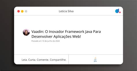 Vaadin O Inovador Framework Java Para Desenvolver Aplicações Web