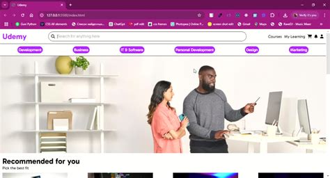 Webdevelopment Html Css Frontenddevelopment Emcproject Udemyclone Prabudhayalan M