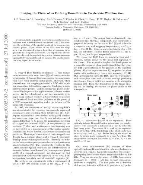 Pdf Imaging The Phase Of An Evolving Bose Einstein Condensate Wave