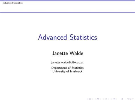 Advancedstatisticspdf
